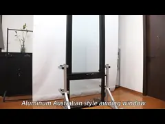 China Custom Aluminum Awning Windows 1.4-2.0mm Profile with Double Glazing and 5-Year Warranty for sale