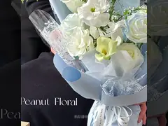 China Wholesale of Valentine's Day flower bouquets, lace wrapping paper, waterproof film, heart-shaped flower paper, and fresh flower packaging materials for sale