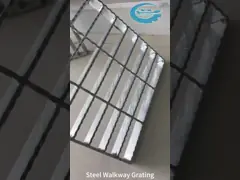 China Customized Modular Steel Walkway Grating Panels Low Maintenance Anti Slip Decking for sale