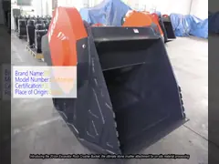 20ton Excavator Rock Crusher Bucket Stone Crusher Attachment Rock Breaking Tool