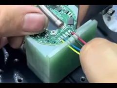 Anti Static Design Semi Automatic Soldering Machine Round Aviation Head Data Line USB Soldering