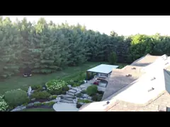 China Wind Resistance Up to 85 mph Aluminum Patio Pergola with Polycarbonate Solid Sheets Roof and Waterproof Fabric for sale