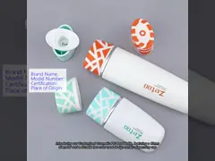 Customized Cosmetic PE Oval Bottle with 40mm Diameter Two-Color Nest Design Center-Dispensing Cap P5-A