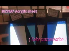 Cina Lastre di acrilico colorate trasparenti, resistenti alle intemperie. in vendita