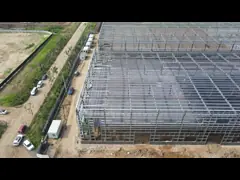 China Steel Metal Frame Structure Prefab Chicken House Structure Farm Shed Q235 Q355 for sale