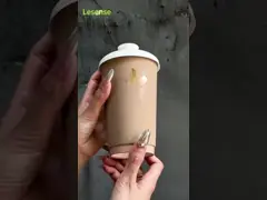 ホワイト クラフト コンポスタブル 紙 カップ 蓋付き コーヒー カップ