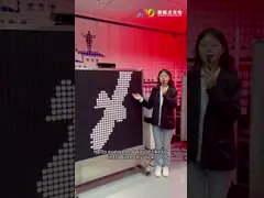 China 30mm Dot Magnetic Flip Dot Display Flip Disk Display Wall Interactive for sale