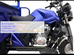 Gasoline 3 Wheel Cargo Motorcycle 150CC Air Cooling Motorized