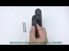 China Aluminium Upvc Window Opener Pull Handle With Lock contemporary geometric design for sale