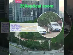 YGHT 25X 1/2.8inch 4.5inch PTZ Camera Full Color Night Vision AI Human Tracking Vehicle Detect Web4.0 2-Way Audio 512GB TF Card