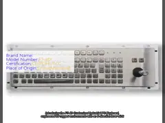8つの方向で動作するレバースティックを持つカスタマイズされた産業用PCキーボード