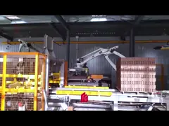 BRICTEC Motore a corrente continua attrezzatura di imballaggio automatico per mattoni macchina semiautomatica per il rilegamento del cestino