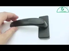 China Black Door And Window Push Through Handle Chrome Plated Finish For Home Office for sale