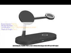 China 4 In 1 Wireless Fast Charger T68C 15W/10W Industrial Mobile Phone Charger Support Apple and Samsung Charging Bracket for sale