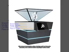 Armários de exibição holográficos personalizados de 360 graus