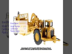 CAT Caterpillar 657G Wheel Scraper Diecast Model 1:50 Scale Construction Replica 85175C