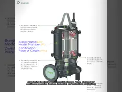 East Wq Submersible Sewage Pump Sewage Waste Submersible Electric Pump