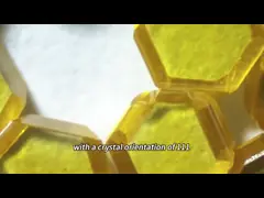 CVD Yellow Diamond Lab Grown 3PT/111 MCD Diamond Plate Wire Drawing Die Blanks