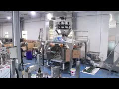 Cina 50 sacchetti/minuto Macchina di imballaggio rotativa completamente automatica Granuli di polvere liquida in vendita