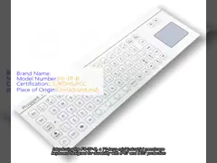 71キー ミニ産業用膜キーボード IP67 IK07 反静的キーボード F8-TP-B
