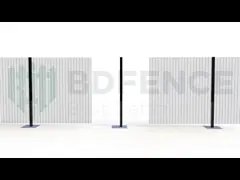 Anti Theft Anti Climb Security Fencing 358 Powder Coated Clear View Panel
