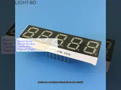 7 Segment LED Display 0.39inch 5 Digit Common Cathode Super Bright Red for Digital Frequency Convertor