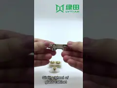 China Adjustable Modern Glass Cabinet Sliding Wheel For Hotels / Apartments for sale