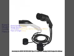 7kW IEC 62196 Type 2 To Type 2 EV Charging Cable AC 250V Europe Standard Electric Car Charger Station