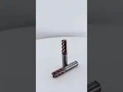 China 4 Flute Carbide bull nose carbide end mill D12mm TiSiN Coated  R2 R3 Corner Radius 45° Helix Angle for Steel Alloy Finishing CNC Milling Cutter for Hardened Metals for sale