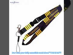 China ATR72 Collector Custom Promotional Lanyards Polyester Strap Portable for sale
