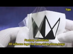 factory custom 3d silicone labels Free Design waterproof patch silicone Soft Multiple styles silicon