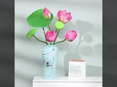 Lotus artificial flowers, simulated flowers, tactile lotus leaves, lotus pods, new Chinese-style hom