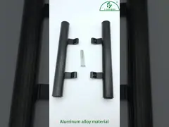 China 302mm Length Black Door Window Pull Handles Hardware Side Hung Door Handles for sale