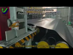 Facilità di posa della costruzione Geomembrana testurizzata e antiscivolo da 1,0 mm a 2,5 mm per l'applicazione Slop