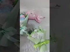 China Soap flower red rose bouquet for girlfriend on Qixi Valentine's Day Birthday gift car bouquet for sale