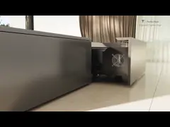 China Home Cinema UST Projector Cabinet Customized Laser TV Cabinet For Short Throw Projector Motorized TV Cabinet for sale