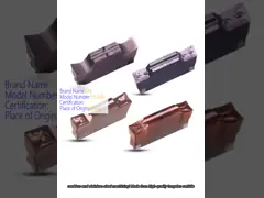 China Tungsten Carbide Parting Inserts 500°C Heat Resistant CNC Grooving & Slot Cutting Blades for sale