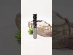 China AlTiCrN 5 Flute Carbide End Mill for Steel High Performance CNC Milling Cutter for Hardened Steel Stainless Alloys for sale