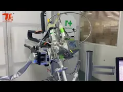 Máquina de soldadura automática de láser de fibra automática de 5 ejes para tubo de acero inoxidable de tres vías