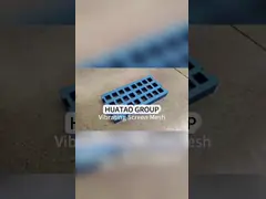 China 25mm Thickness Rubber Screen Panel with 40 Shore A and 60 Shore A Hardness for Abrasion Resistance for sale