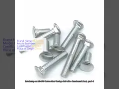 Cina M2-M10 Cerniera di carrozza in acciaio al carbonio Contro-affondata Testa Quadrata collo grado 8.8 6.8 DIN605 in vendita