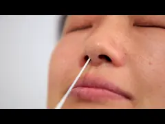 China 10cm Individual Wrapped ABS Stick Nasal Sample Collection VTM Test Kit for sale