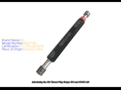 Thread Plug Gauge GO and NOGO M6.0 Metric for Threaded Parts Inspection