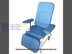 China Adjustable Reclining Blood Collection Chair For Phlebotomy Procedures And Dialysis Centers for sale
