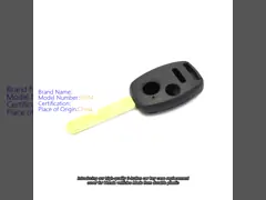 China High Quality 3 buttons car key Case Remote Key  replacement cover for Honda Car Key Shell for sale