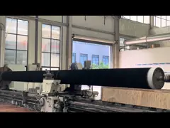 EPDM Corona Nip Roller with 46-51 Shore A Hardness 0.8-1.0mm Crown and ≦0.10mm Runout for BOPP and BOPET Film Lines