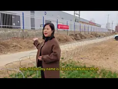 BTO razor barbed wire product on-site demonstration and explanation