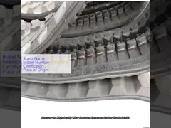 China Wear Resistant Excavator Rubber Track 400x72.5x76 Crawler Track Part for sale