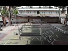 China Custom Circle Truss Lighting , Silver 6082-T6 Aluminum Truss Lighting for sale