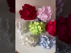 China Wholesale of 27 pieces of frosted fabric hydrangea flower heads, artificial flowers for festival wedding road flower arrangement, flower wall base decoration and artificial flowers for sale